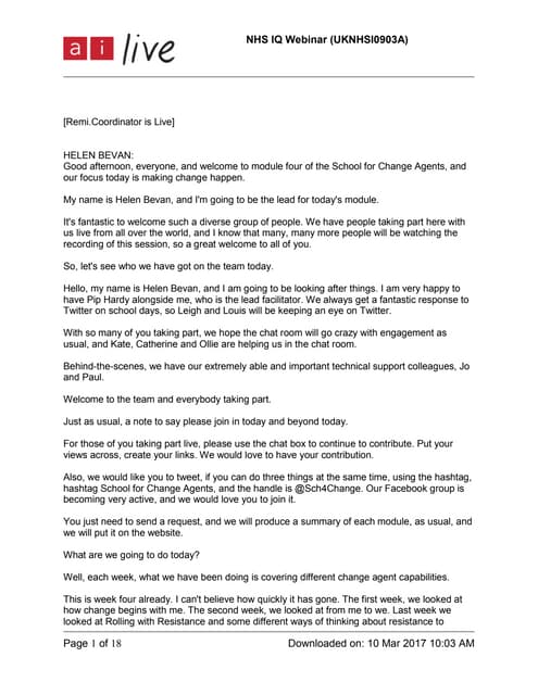 Module 1 Study Guide - School for Change Agents | PDF