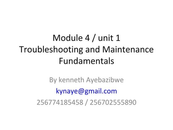 Basic Troubleshooting | PPT | Operating Systems | Computer Software and Applications