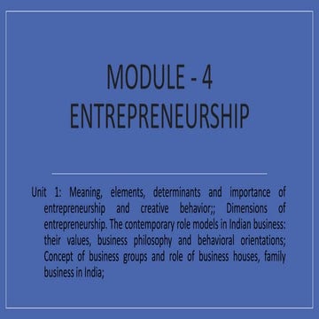 Module_4_Unit_1_PPTModule - 4 Unit 1 Entrepreneurship.pdf