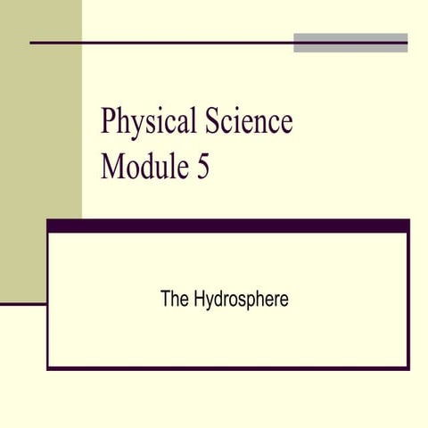 Module 5 - Physical Science | PPT