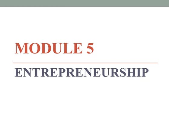 Introduction to Entrepreneurial Management | PPTX | Startups | Business