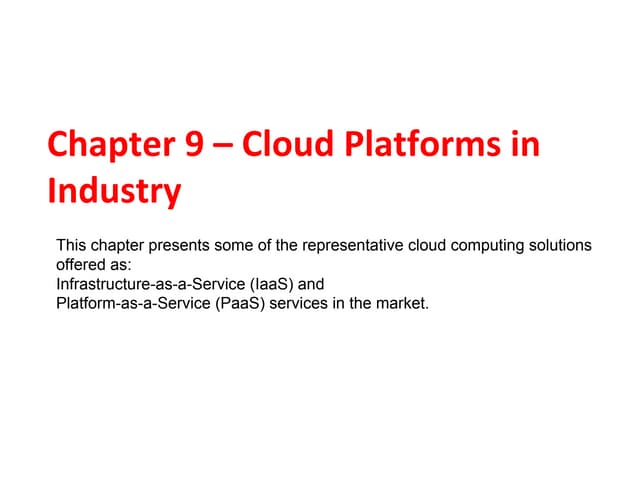 Vtu 6th Sem Elective Cse Module 5 Cloud Computing Pdf 9381