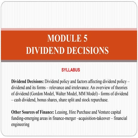 MODULE 5 - DIVIDEND DECISIONS.pptx