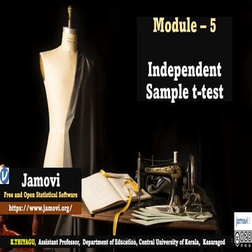 Module 5 - Independent Sample t-test | PDF