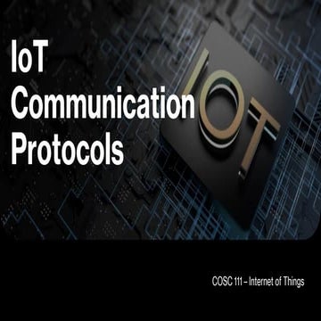 IOT and its communication models and protocols.pdf