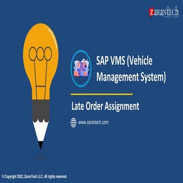 Module 5 - Late Order Assignment process | PPTX