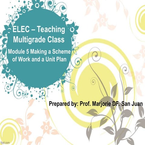 Relationships between Syllabus, Schemes of Work, and Lesson Plan | DOCX