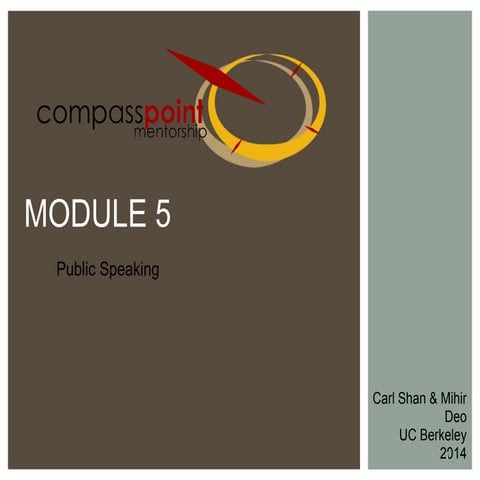 Lynbrook | Module #5: Public Speaking | PPT