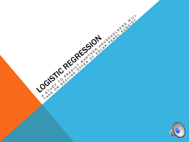 Logistic regression | PPTX