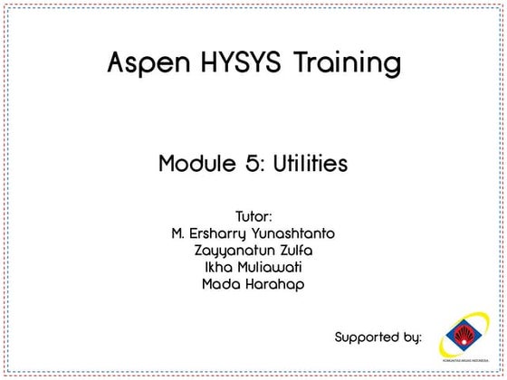 Module 6 - Subflowsheet | PPT