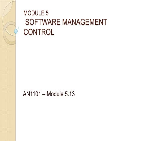 Module 5 13 software management control | PPTX | Computer Software and ...