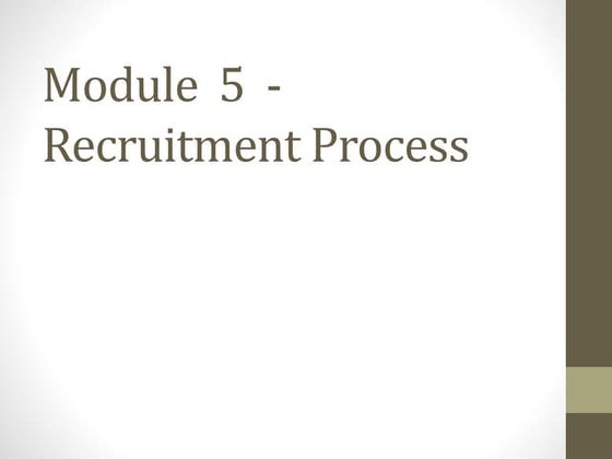 Recruitment Process | PPT