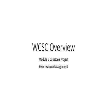Module 5 CapstoneWorld Cloud Sensor Computing Inc. work into five ...