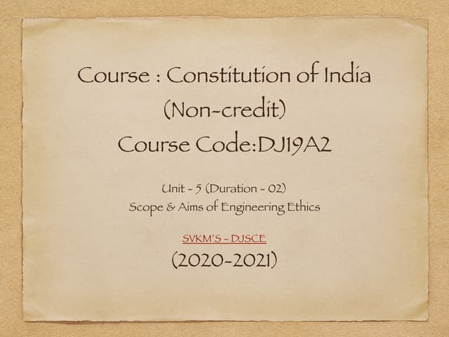 Professional responsibility and the role of the engineer | PPT