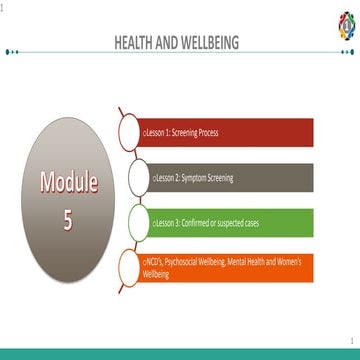 Module 5: Health and wellbeing | PPTX