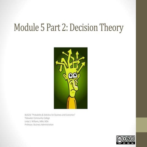 Module 5 Decision Theory | PPTX