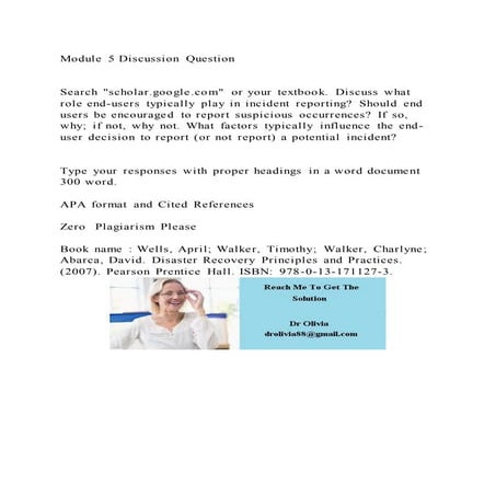 Module 5 Discussion Question Search scholar.google.com or yo | DOCX