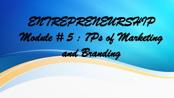 ENTREPRENEURSHIP 12_ Developing a brand name | PPTX | Business ...