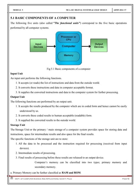 Block Diagram of Computer | PPTX
