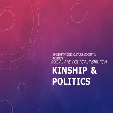 Module 5 Kinship and Politics.pptxasdasds | PPTX