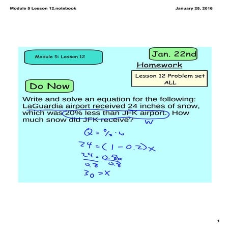 Module 5 lesson 12 | PDF
