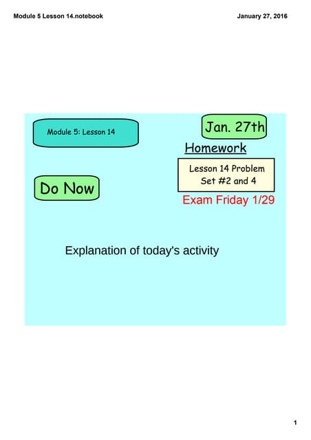 Module 5 lesson 12 | PDF