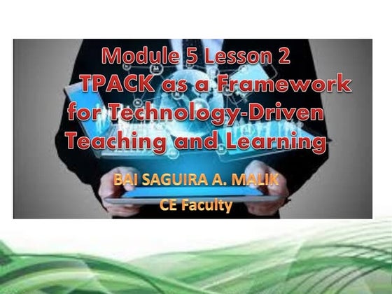 Tpack model | PPTX | Education