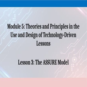The ASSURE Model | PDF