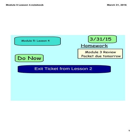 Module 5 lesson 4 | PDF