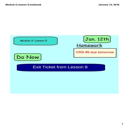 Module 5 lesson 5 | PDF