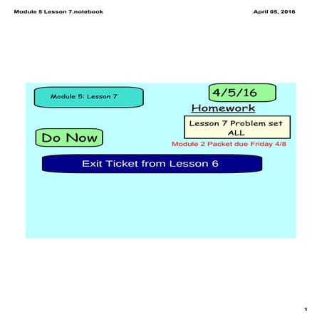Module 5 lesson 7 | PDF