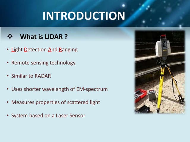 Lidar final ppt | PPTX