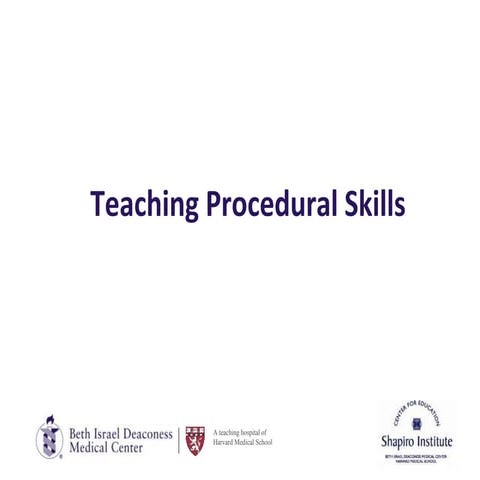 Module 5 Presentation - Teaching Procedural Skills | PPTX