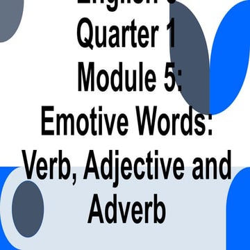 module 5 quarter 1 for english grade 8 learners | PPTX