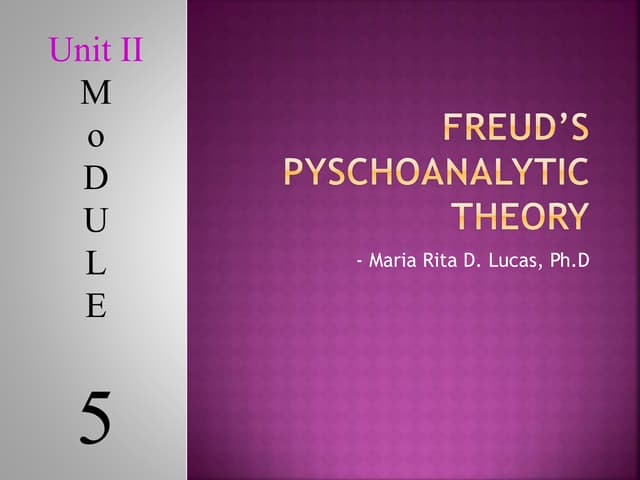 Freud's psychosexual development | PPT