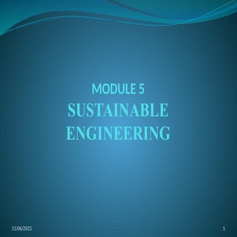 SUSTAINABLE ENGINEERING FUNDAMENTALS NEW FOR BTECH KTU STUDENTS | PPTX