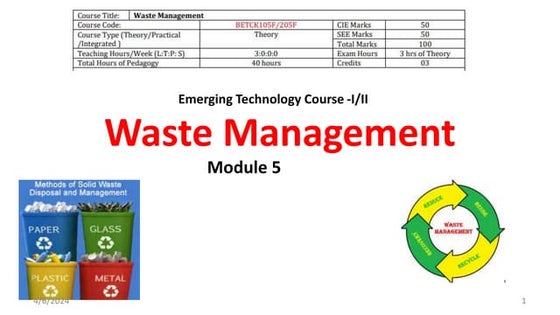 HAZARDOUS WASTE MANAGEMENT---PPT | PPTX