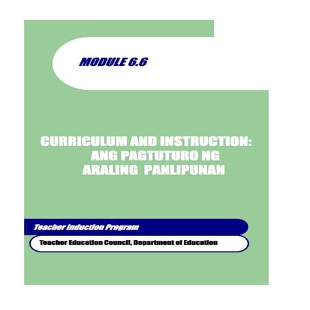 Module 6.6 araling panglipunan | PDF