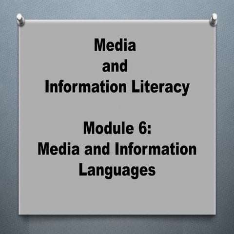 Media and information Literacy -Module 6.pptx