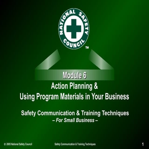 Module 6 action planning and using program materials | PPT | Business ...