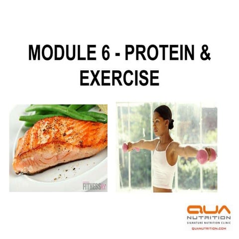 Module 6 mcc sports nutrition credit course- protein and exercise | PPTX