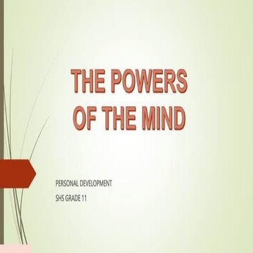 PPT Module 6 - The Powers of the Mind.pptx