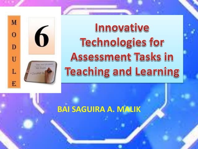 Ict and assessment of learning | PPTX