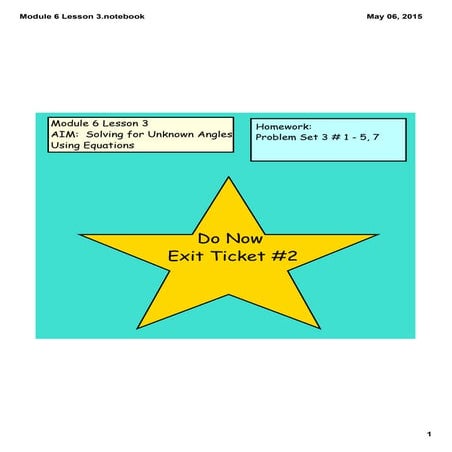 Module 6 lesson 3 | PDF