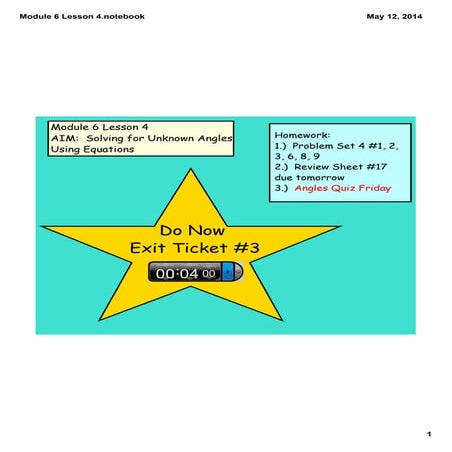 Module 6 lesson 3 | PDF