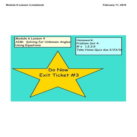 Module 6 lesson 4 | PDF