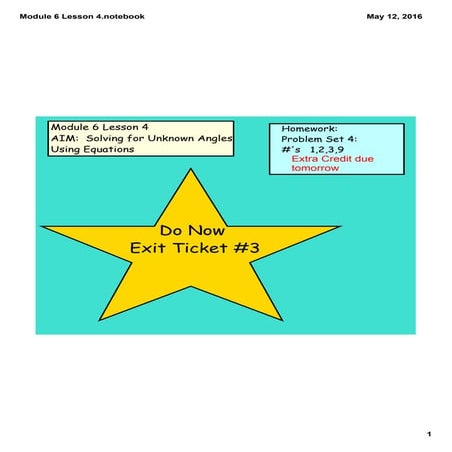 Module 7.6 lesson 20 | PDF