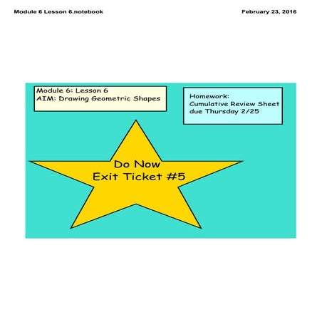 Module 6 lesson 6 | PDF