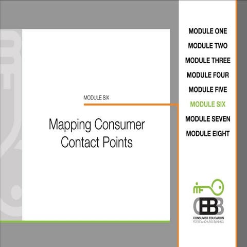 Module 6 mapping consumer contact points ppt slideshare | PDF