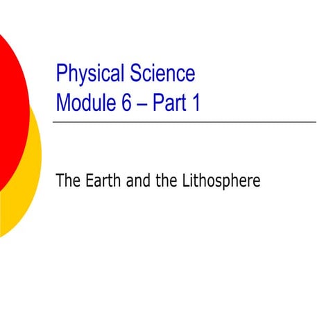 Module 6 part 1 | PPT